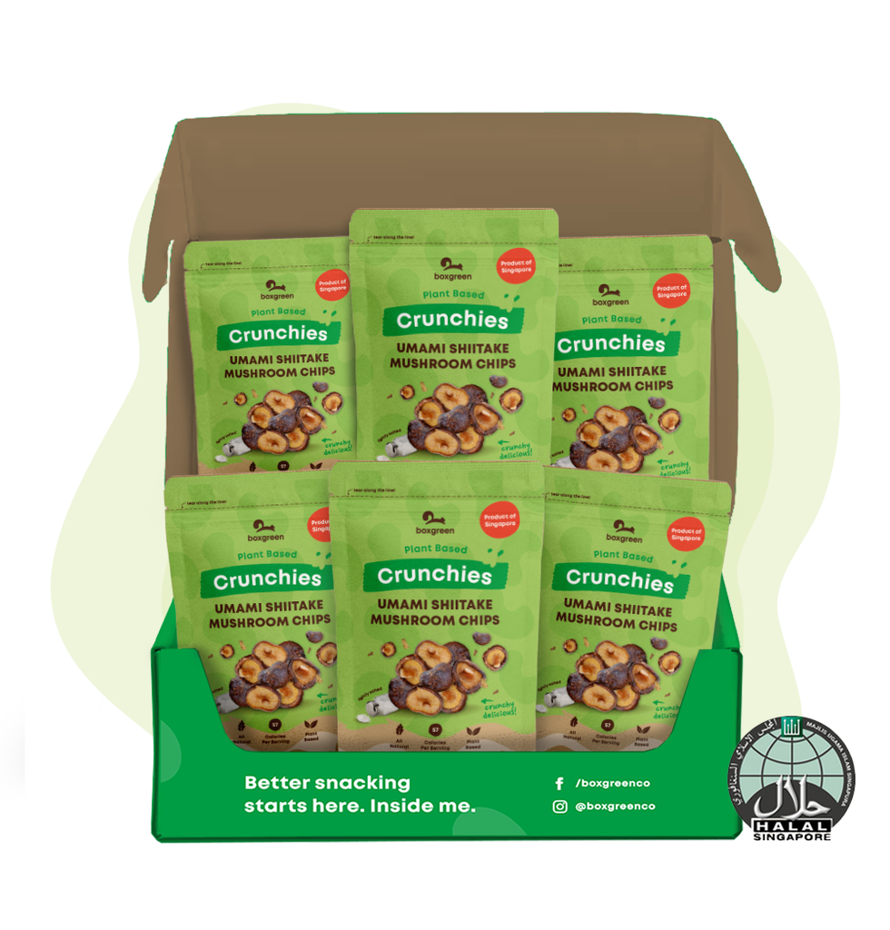 Crunchies Umami Shiitake Mushroom Chips (Half Dozen) – Boxgreen